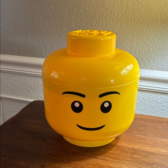 Lego | Accessories | Lego Bright Yellow Head Container | Poshmark